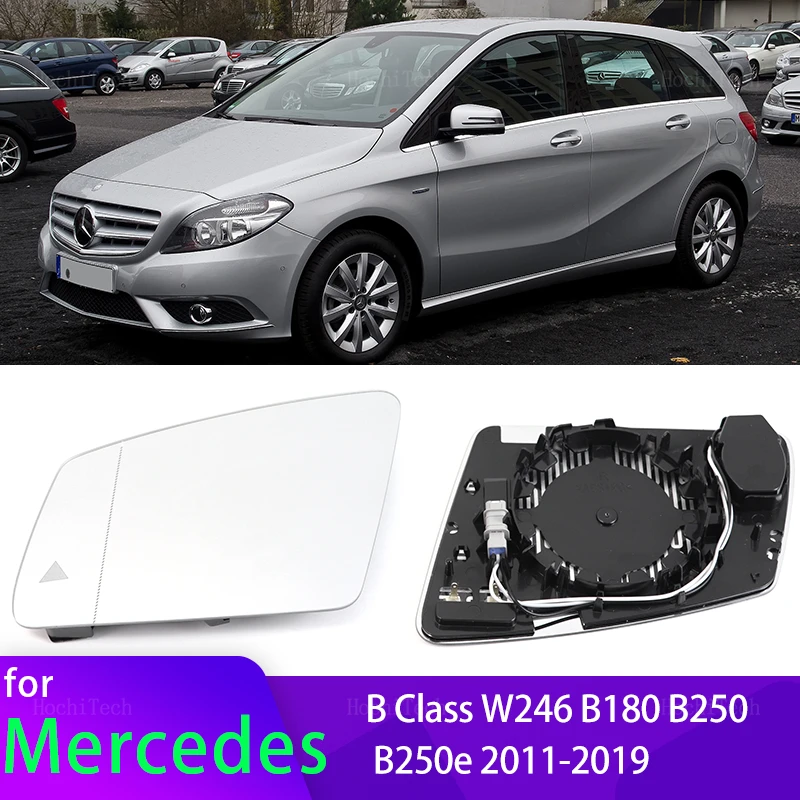 Heated-Clear-Rear-View-Side-Mirror-Glass-Lens-For-Mercedes-Benz-B-Class ...