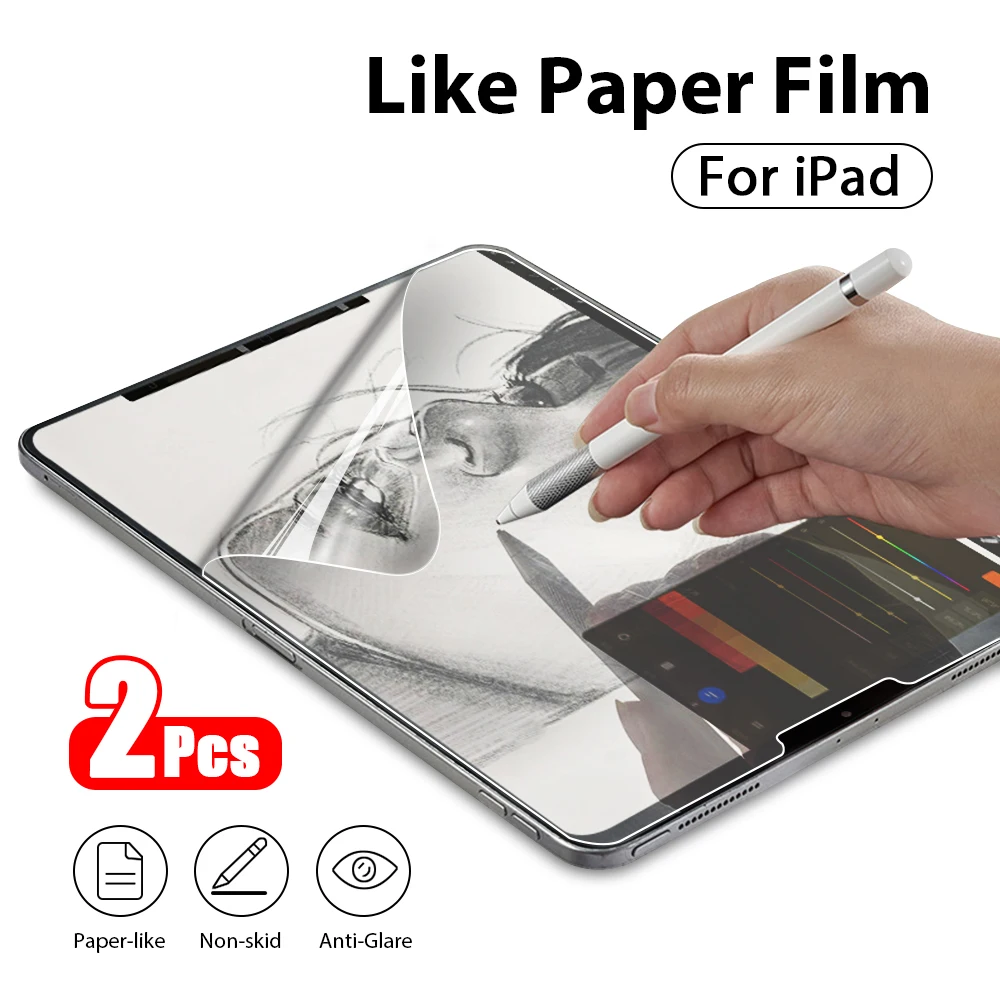 2PCS-Paper-Film-Like-For-Ipad-Pro-11-12-9-12-9-10th-9th-Generation ...
