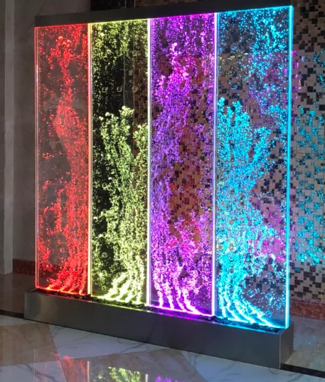 Cortina-de-agua-para-mostrador-de-Hotel-pantalla-LED-de-pared-para ...