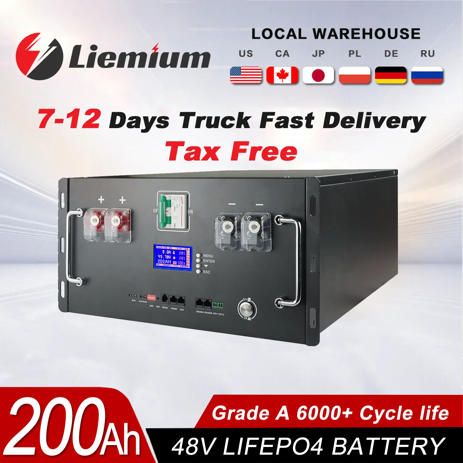 48V-100Ah-50Ah-120Ah-200Ah-300Ah-LiFePO4-Battery-16S-Built-in-BMS-51-2V ...