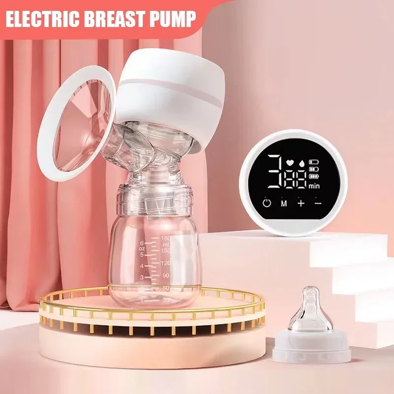 Portable-Electric-Breast-Pump-Breast-Pump-with-LED-Screen-Milk-Puller ...
