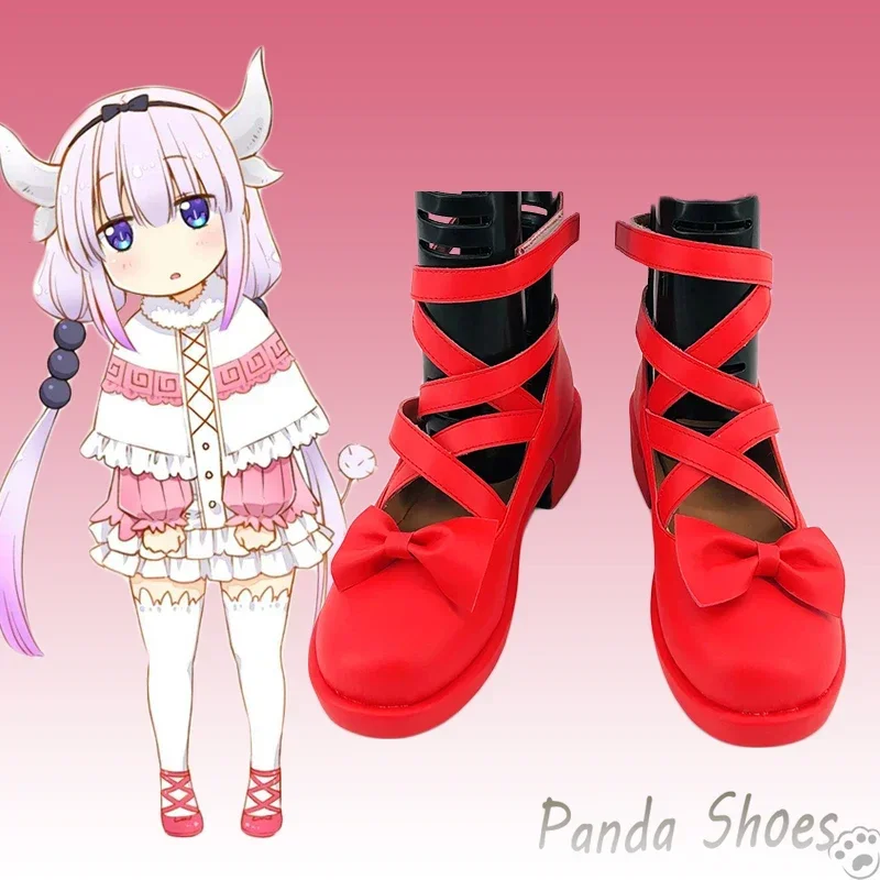Kanna-Kamui-Cosplay-Shoes-Anime-Miss-Kobayashi-Dragon-Maid-Cos-Red ...