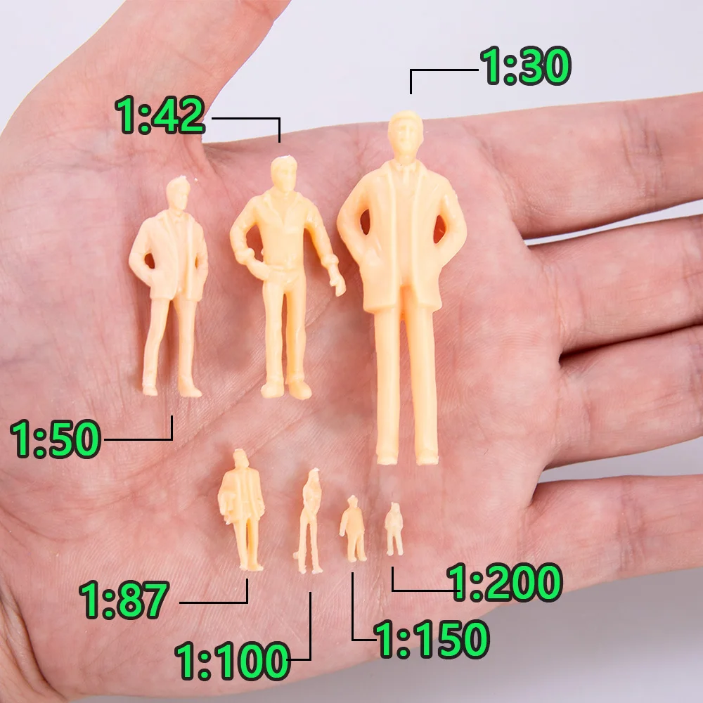 50-100pcs-Scale-1-30-1-200-Miniature-People-Model-Skin-Color-Figures ...