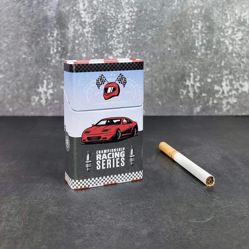 Creative-Metal-Cigarette-Box-Iron-Cigar-Cigarette-Tobacco-Case-Holder ...