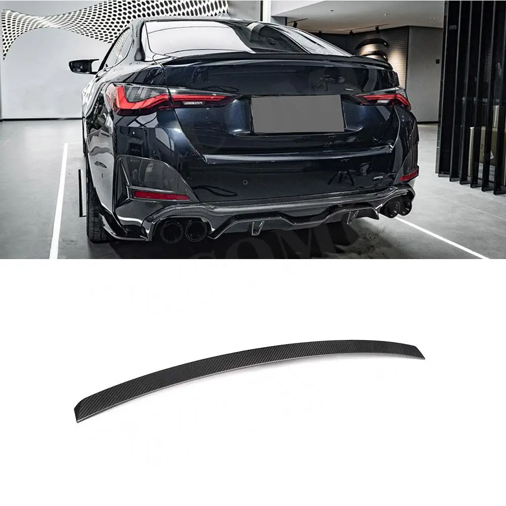 VACOMUL Rear Roof Spoiler Trim Sticker Spoiler Trunk Wings for BMW 4 ...