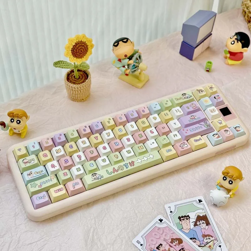 Crayon-ShinChan-Theme-Keycap-140-Key-Cherry-Profile-Pbt-Hot-Sublimation ...