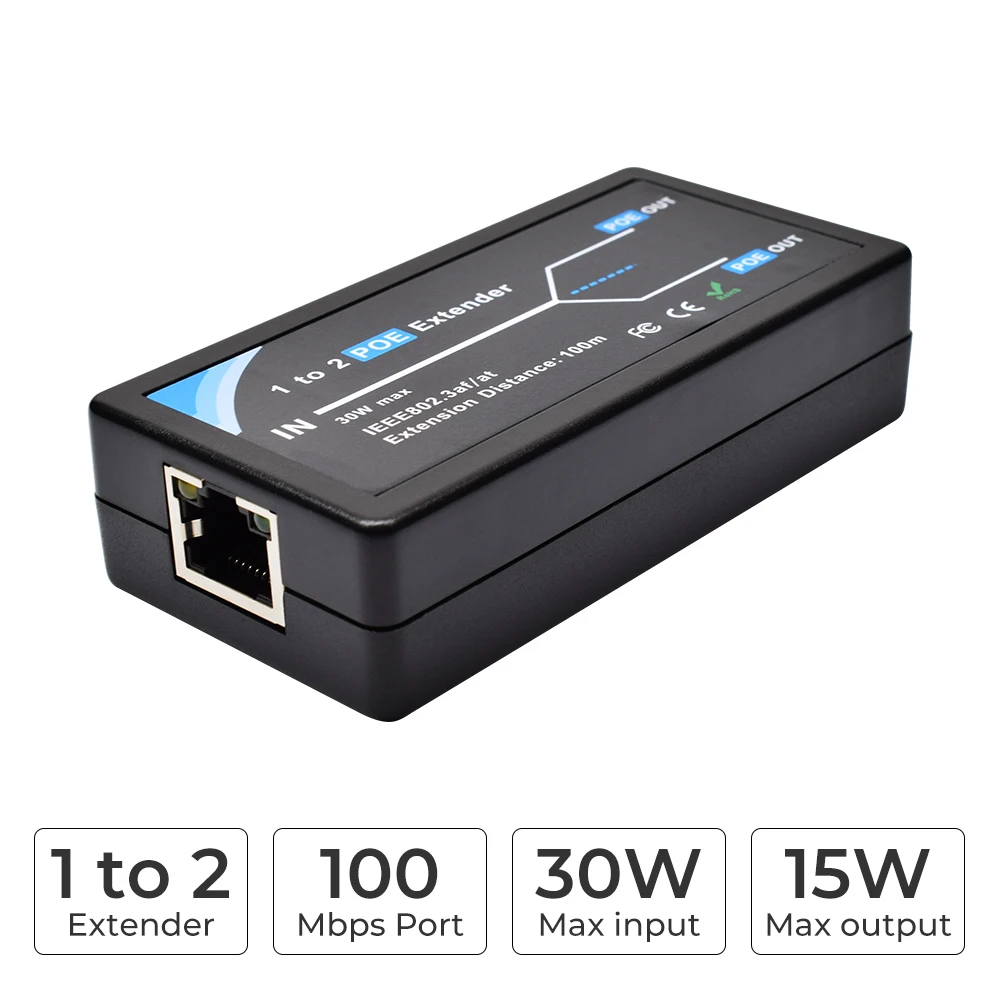 2-Port-POE-Extender-Port-Transmission-Extender-IEEE802-3af-Max-Extend ...