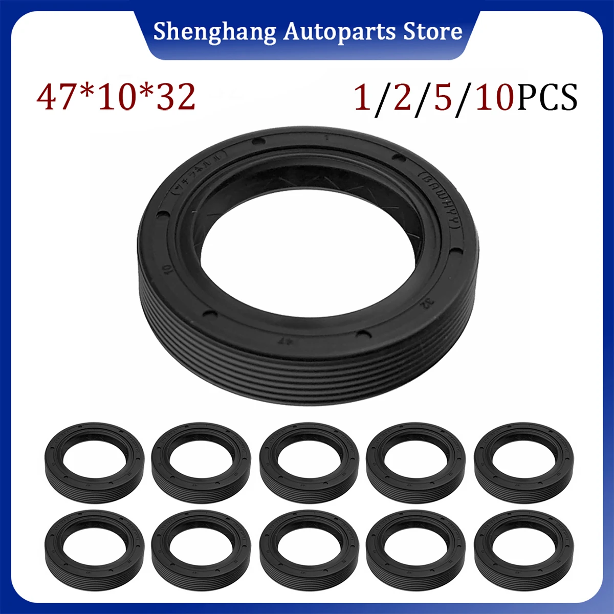 47*10*32 Engine Crankshaft Seal Front Shaft Oil Seal For Audi VW Seat ...