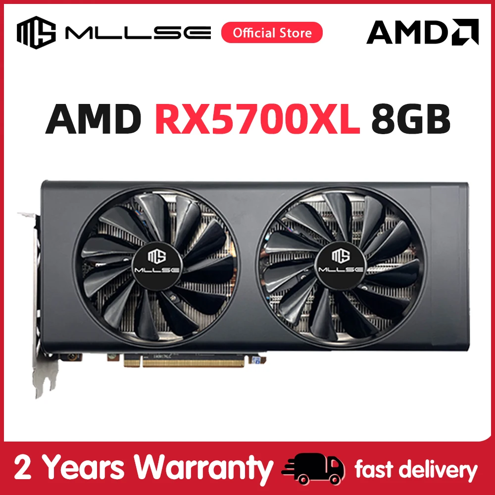 MLLSE RX 5700 XL 8GB tarjeta gráfica GPU GDDR6 256 bit 7nm tarjeta de ...