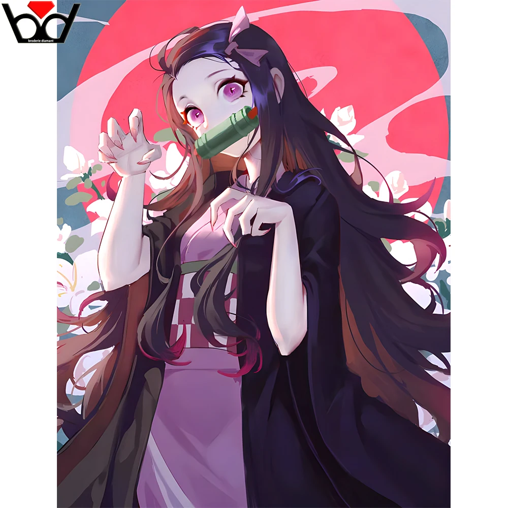 Demon Slayer Diamond Painting Mural Anime Character Full 5D Diamond ...
