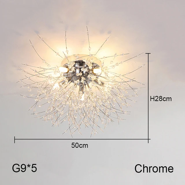 Crystal Dandelion Chandelier Pendant Lights - Lighting4Home