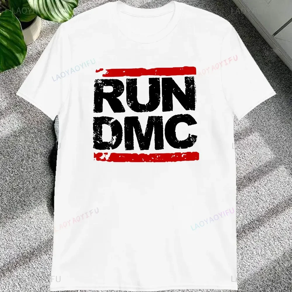 Vintage Run Dmc Hiphop Rock Muisc Print Grafische Mannelijke T-Shirts ...
