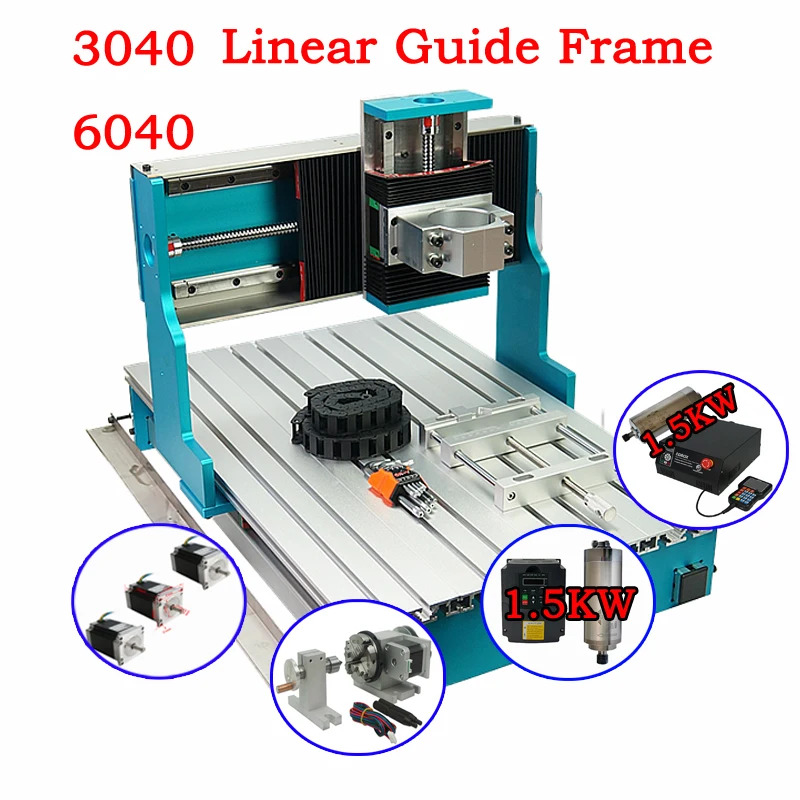Milling Machine Cnc 6040 4 Axis | 3040 Cnc Diy Milling Machine ...