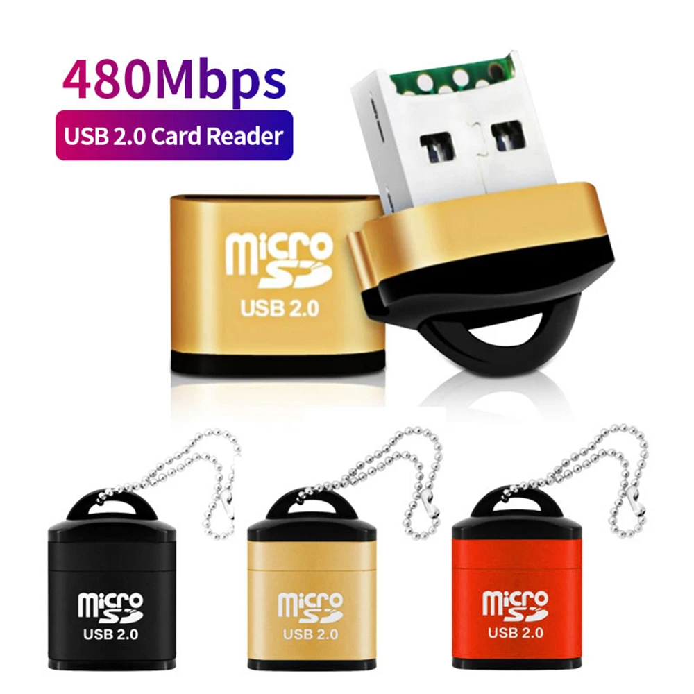 Mini-High-Speed-USB-2-0-Card-Reader-TF-Micro-SD-Memory-Card-Adapter-For ...