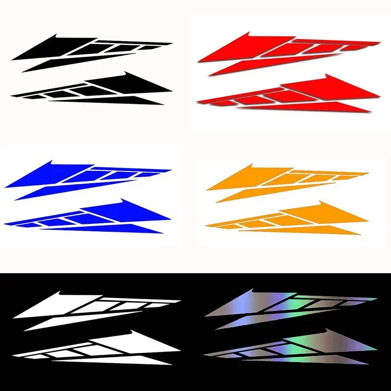 1 Pair Motorcycle Tail Box Decals Motorcycle Decorative Sticker ...