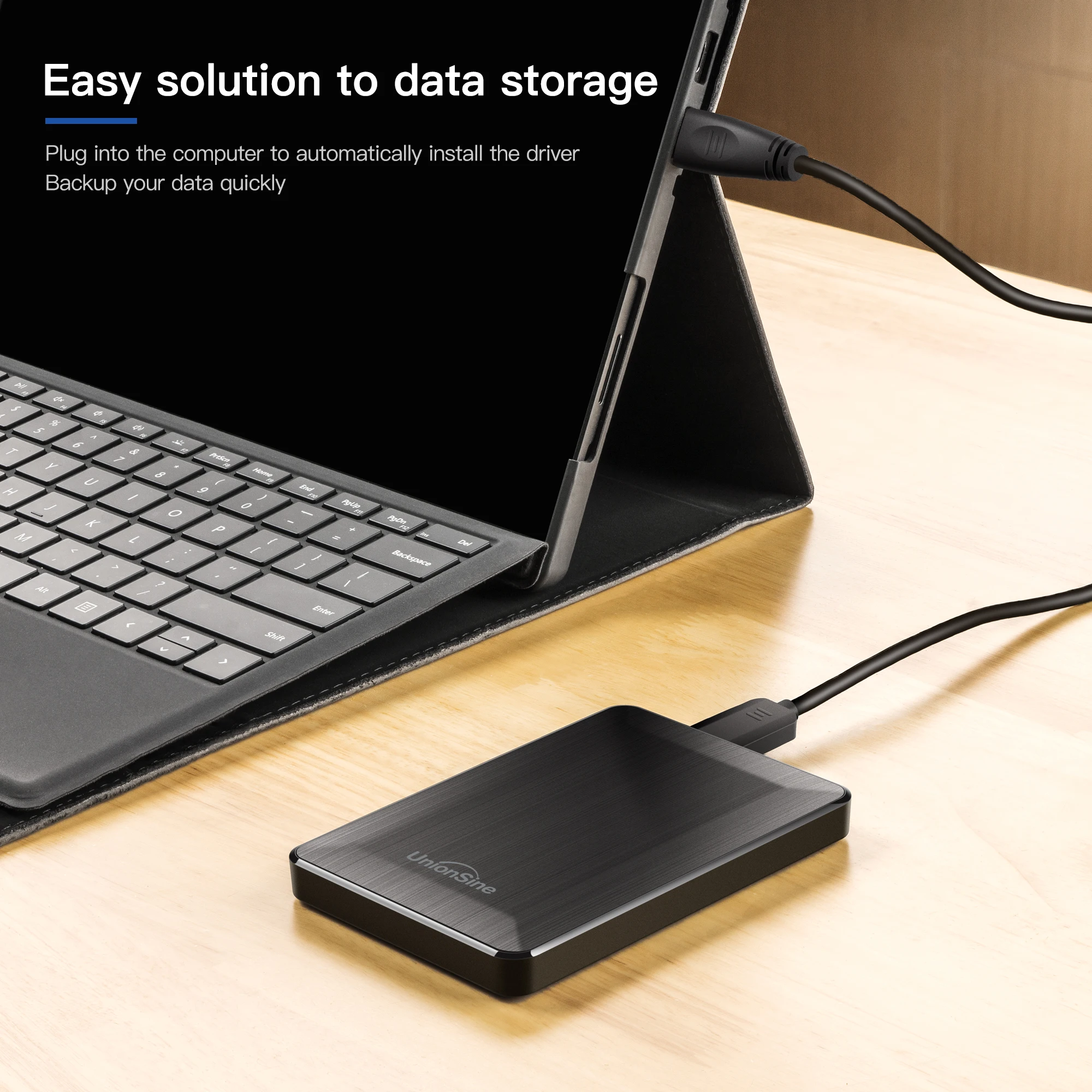 UnionSine 250GB Ultra Slim Portable External Hard Drive, 56% OFF