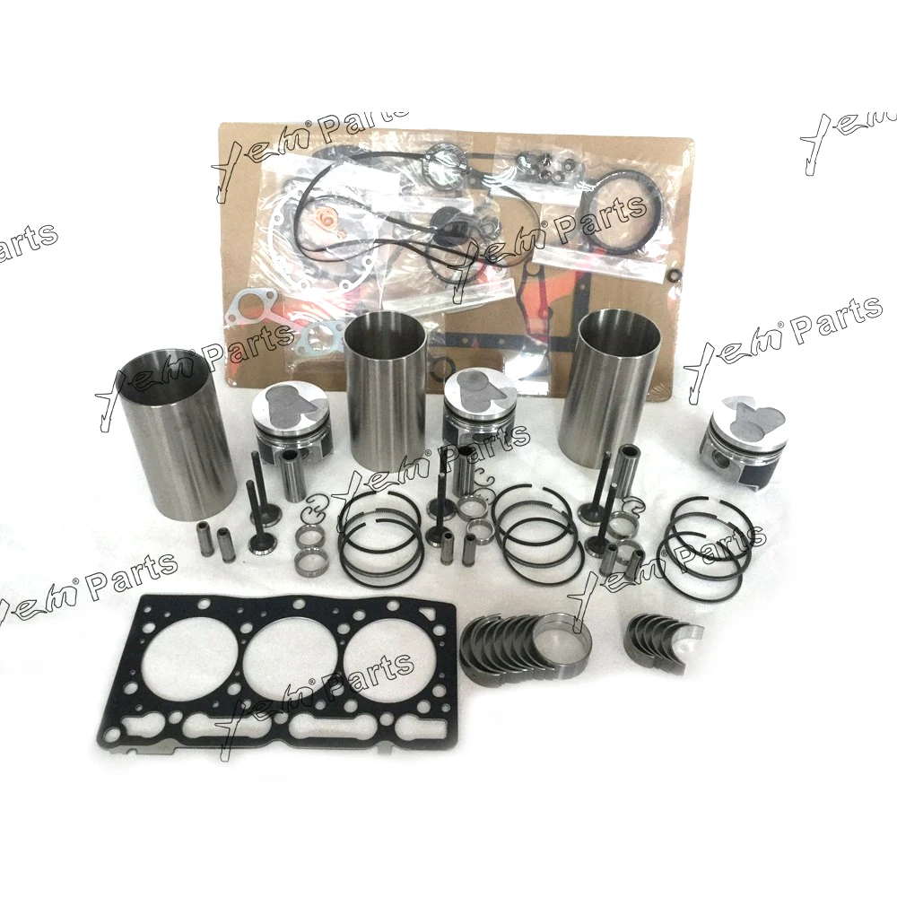 Voor Kubota motor D1105 D1105T Revisie rebuild kit zuiger pakking set ...