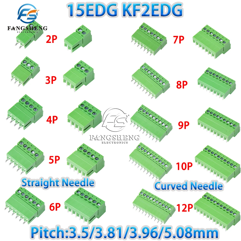 5Pair-15EDG-KF2EDG-3-5mm-3-81mm-3-96mm-5-08mm-PCB-Screw-Terminal-Block ...