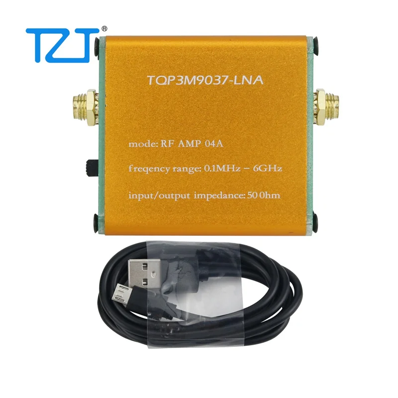 TZTRF AMP 04A 0.1MHz-6GHz Low Noise Amplifier TQP3M9037-LNA RF Amplifier Module (Without Battery ...