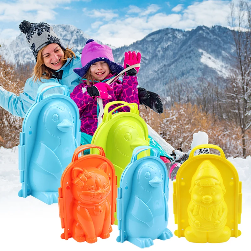 Cartoon Penguin 3D Snow Mold Snowball Clip Snow Mold Outdoor Toy ...