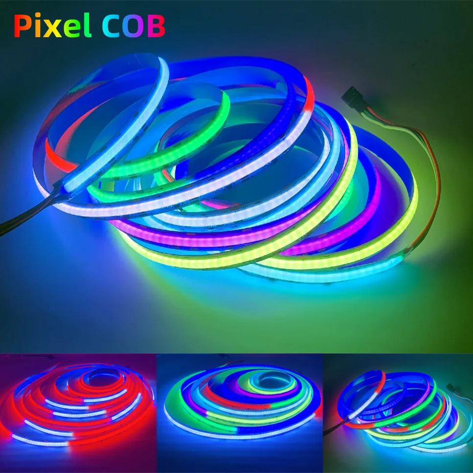 Pixel-COB-LED-Strip-WS2811-RGB-IC-Addressable-FOB-Lamp-Tape-High ...