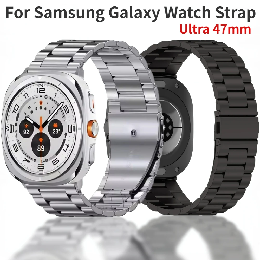 Metal-Strap-for-Samsung-Galaxy-Watch-Ultra-47MM-Smart-Watch-Stainless ...