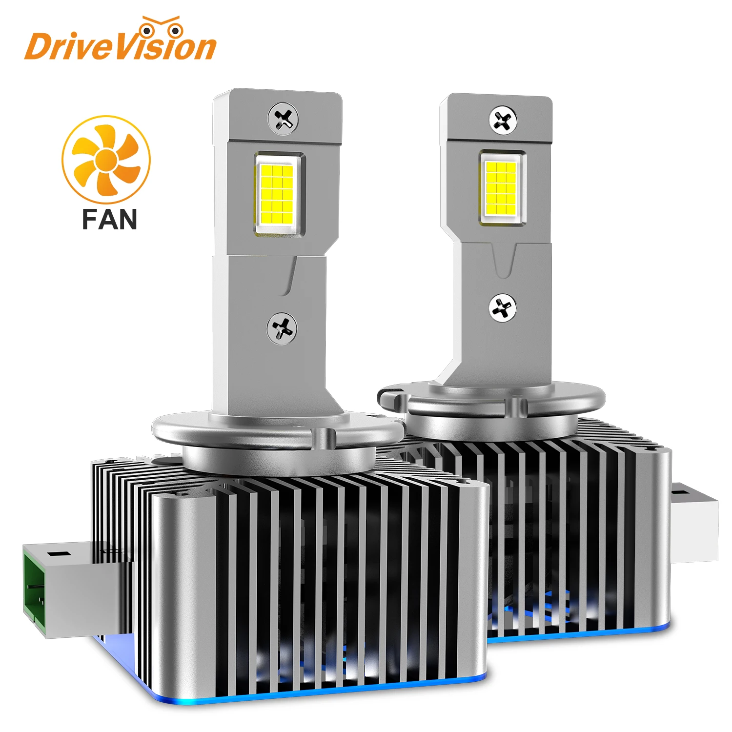 DRIVEVISION 60000LM 70W D3S Car LED Headlights Bulbs D1S D2S D4S D2R D3R D4R LED CSP Chip Canbus ...