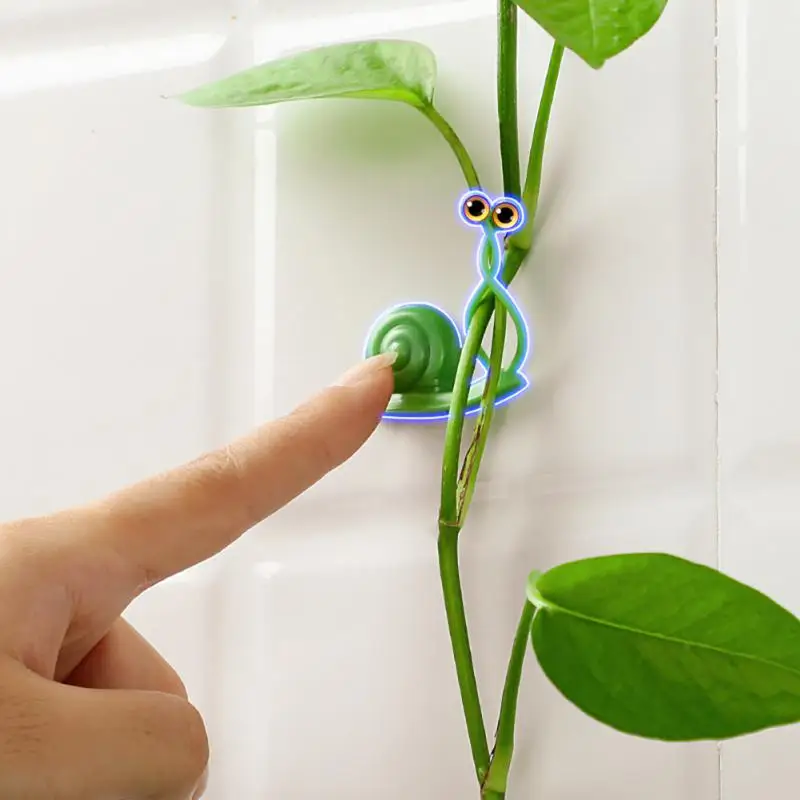 10pcs Green Radish Plant Wall Climbing Fixture Indoor Vine Plant Wall ...