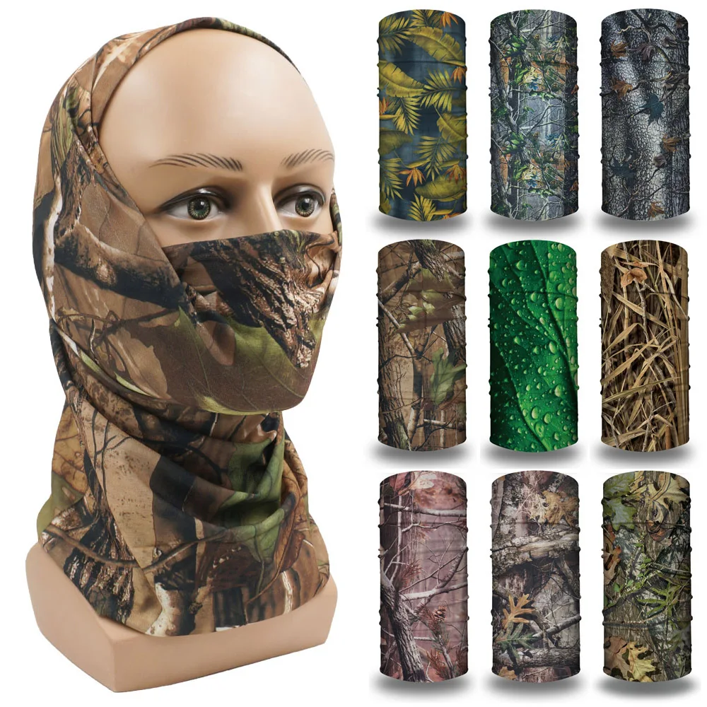 Camo Hunting Tactical Magic Bandana Camouflage Neck Gaiter Tube Mask ...