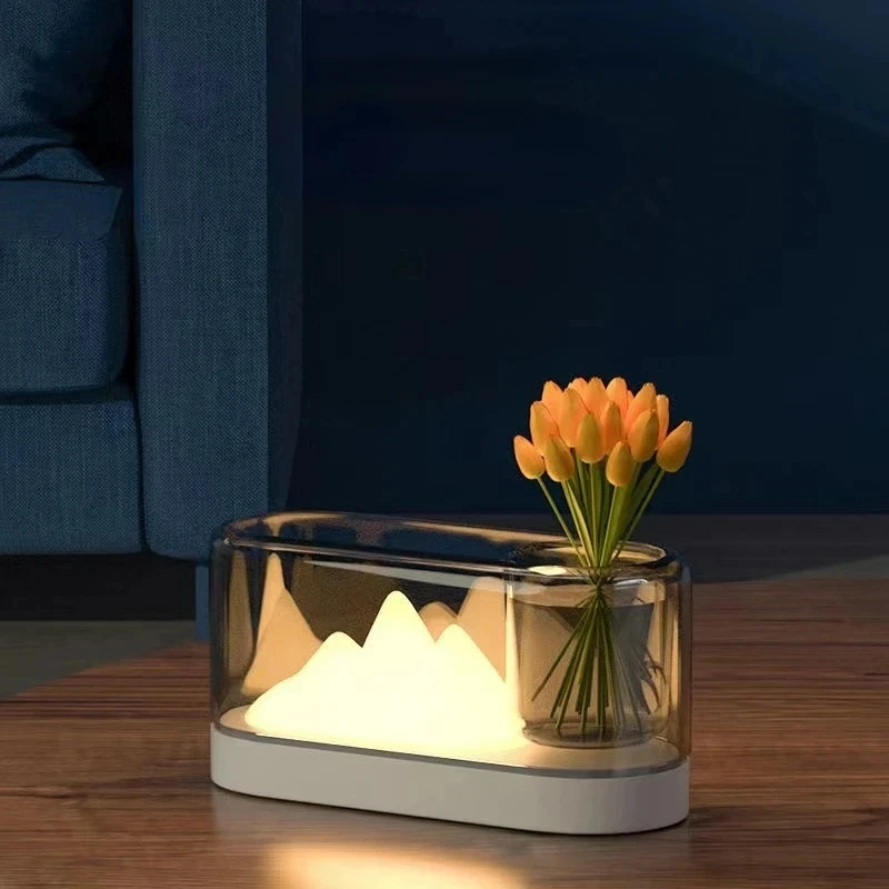 Creative-LED-recharge-Plant-Lamp-Mountain-Night-Light-Desktop-Plant ...