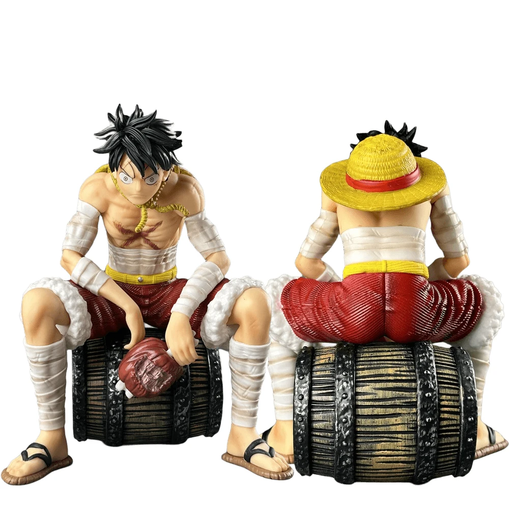 One-Piece-Monkev-D-Luffy-sitting-posture-Eating-meat-Anime-Figures-Pvc ...