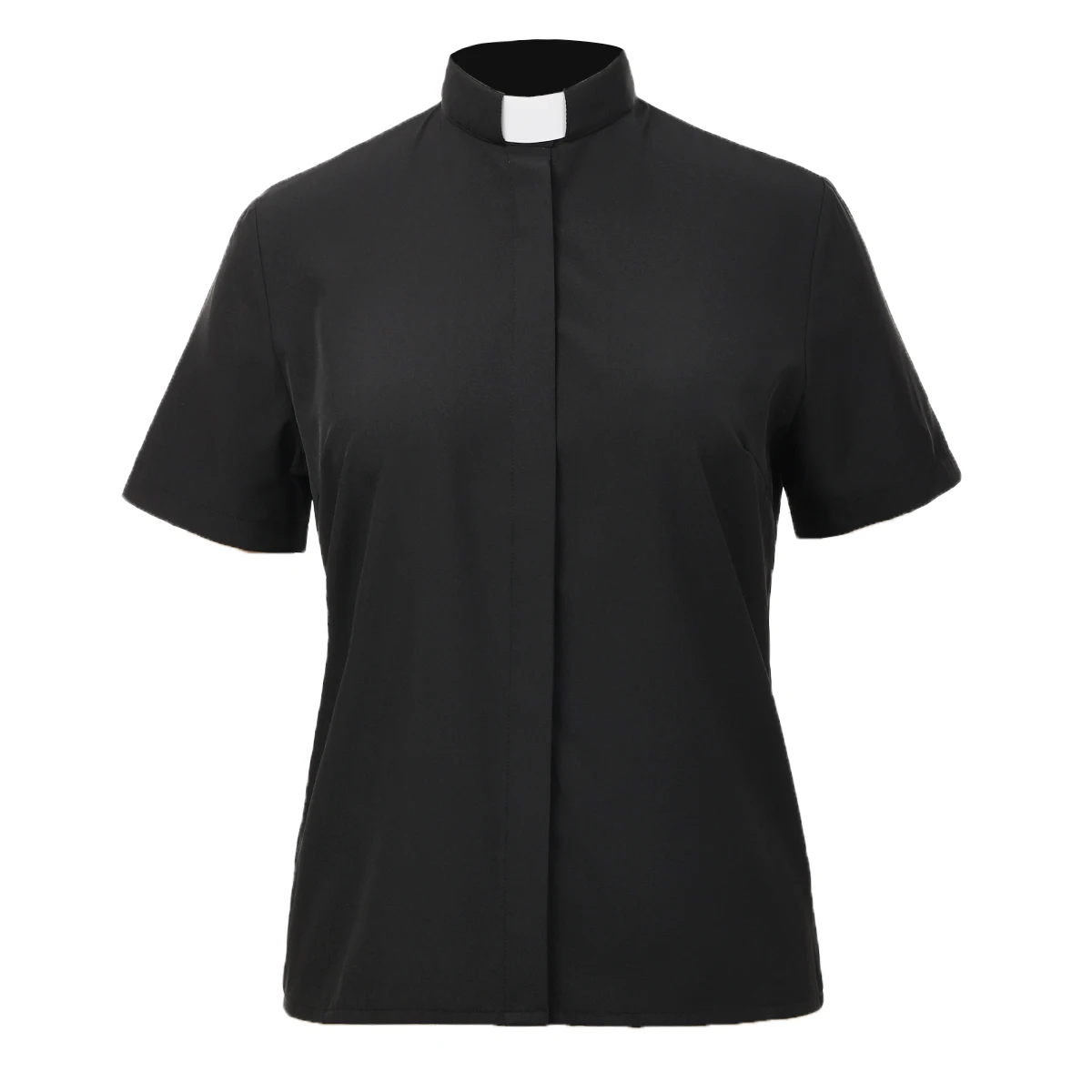 Priest-Shirt-Uniform-for-Women-Clergy-Tab-Collar-Catholic-Church-Pastor ...