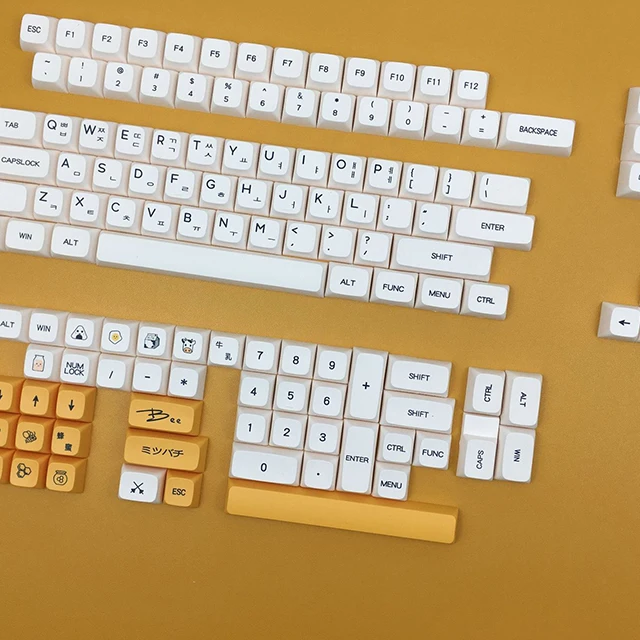 140 Keys Keycaps XDA Profile PBT English Japanese Russian Korean Thai ...