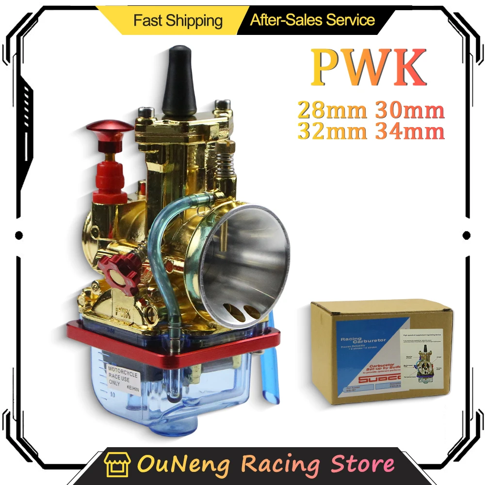 Motorcycle Carburetor 2-stroke 4-stroke PWK 28mm 30mm 32mm 34mm for ...