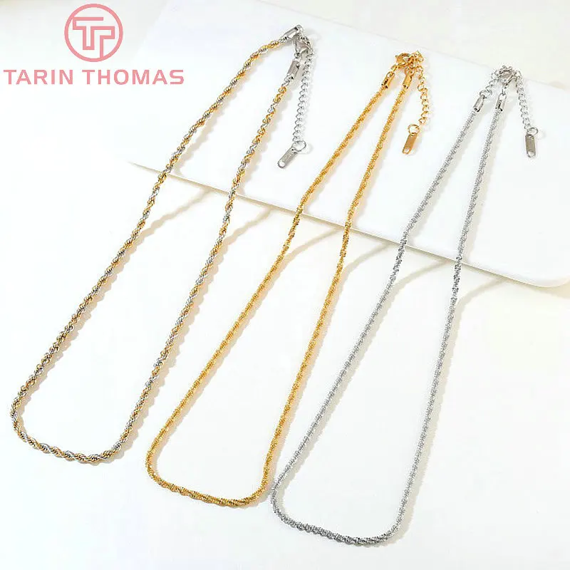 6498-2PCS-Length-51-5CM-24K-Gold-Color-Stainless-Steel-Finished-Chains ...