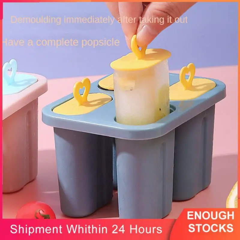 Popsicle Mould Food-grade Plastics Ice Pop Molds Reusable Easy Release ...