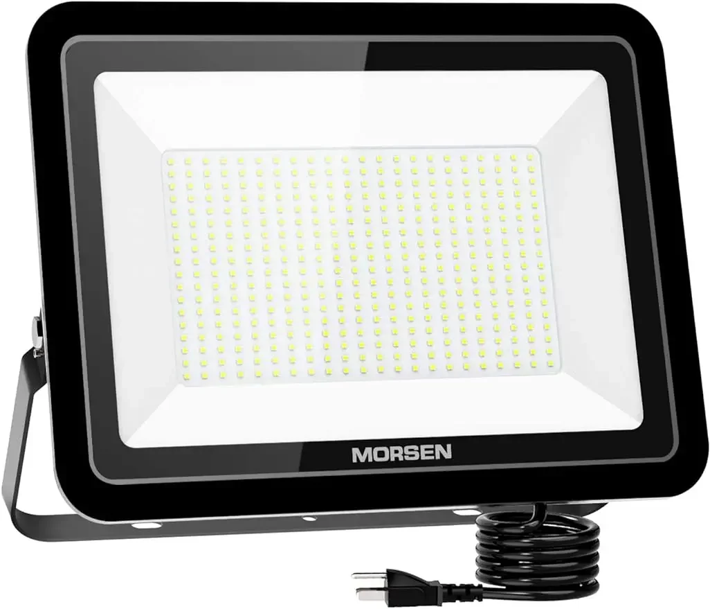 MORSEN 2 Pack 400W LED Flood Light, 40000lm Flood Light Outdoor with UL ...