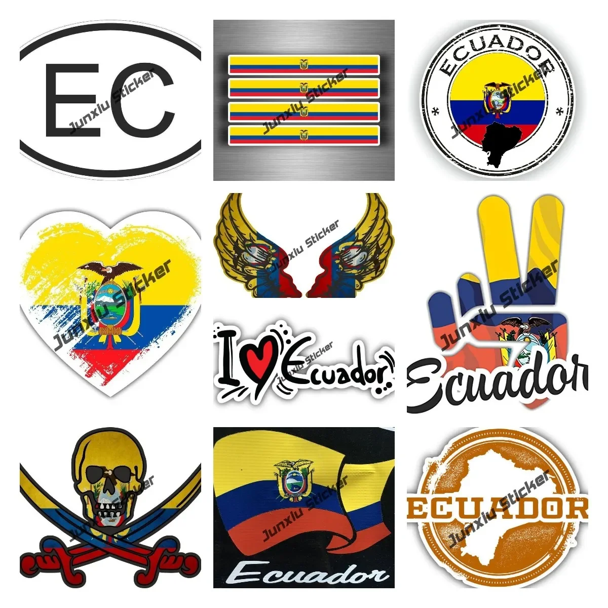 Calcomanía con alas de bandera de Perú, calcomanía creativa para coche ...