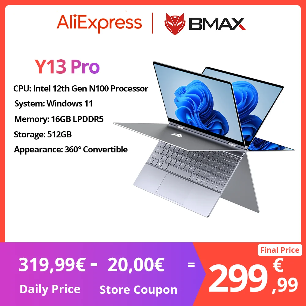 BMAX-Y13PRO-360-Laptop-13-3-inch-Notebook-Windows-11-16GB-RAM-LPDDR5 ...