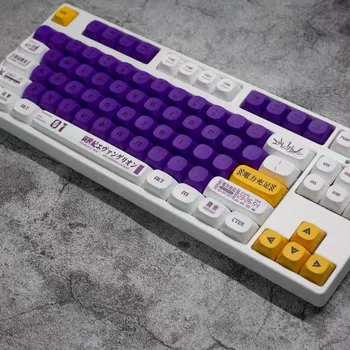 125 Keys EVA Initial machine one Profile XDA Keycaps Japanese Anime Key ...