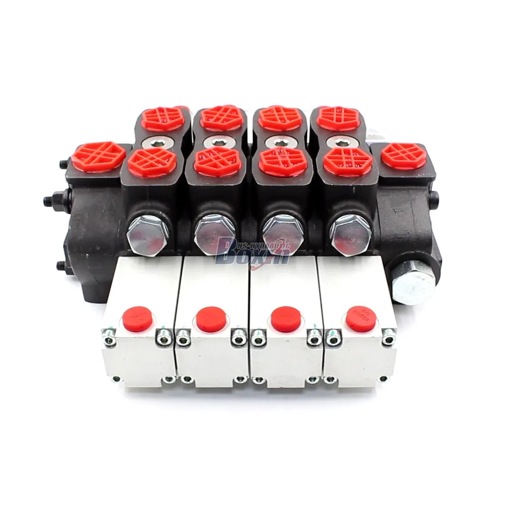 Sectional Directional Valve SD8 - 4 Spool Hydraulic Valve, 90 L/min 315 ...