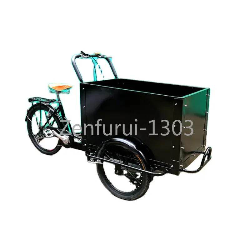 Triciclo eléctrico holandés para adultos, bicicleta de carga de 3 ruedas, marco de bicicleta de ...