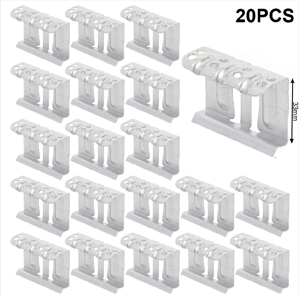 20PCS 30/33/35/40mm Solar Panel Water Drainage Clips Photovoltaic Panel ...
