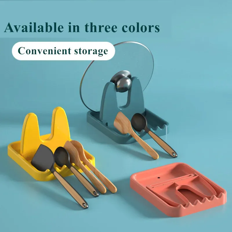 Pot-Lid-Rack-Plastic-Spoon-Holder-Stand-Kitchen-Organizer-For-Fork ...