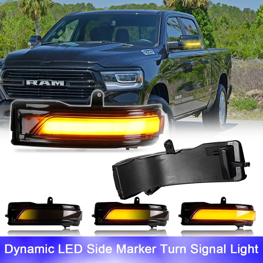 For Dodge RAM 1500 2019-2023 All New Gen5 LED Side Rearview Mirror ...