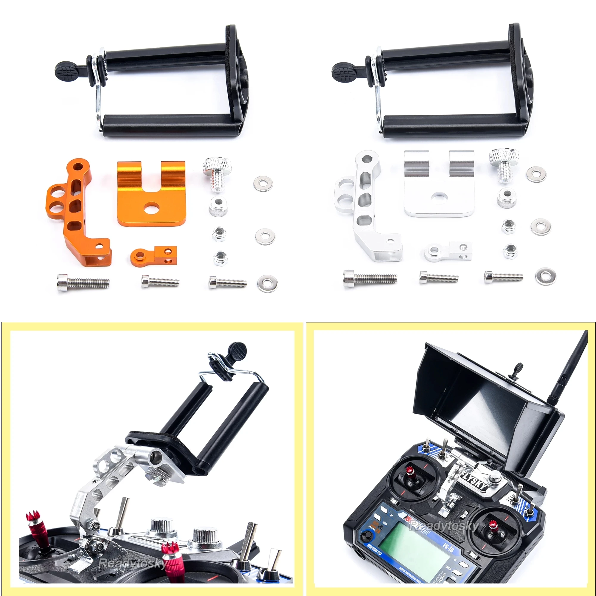 Monitor-Phone-Holder-Clip-Bracket-Mount-Support-FlySky-FS-i6-i6S-Remote ...