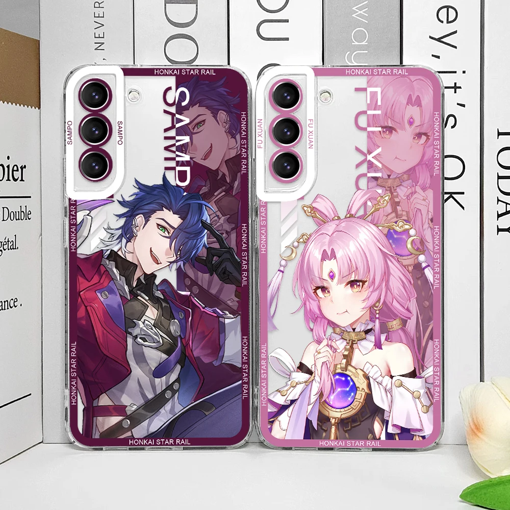 Honkai Star Rail Characters Clear Soft Phone Case for Samsung S24 Plus ...