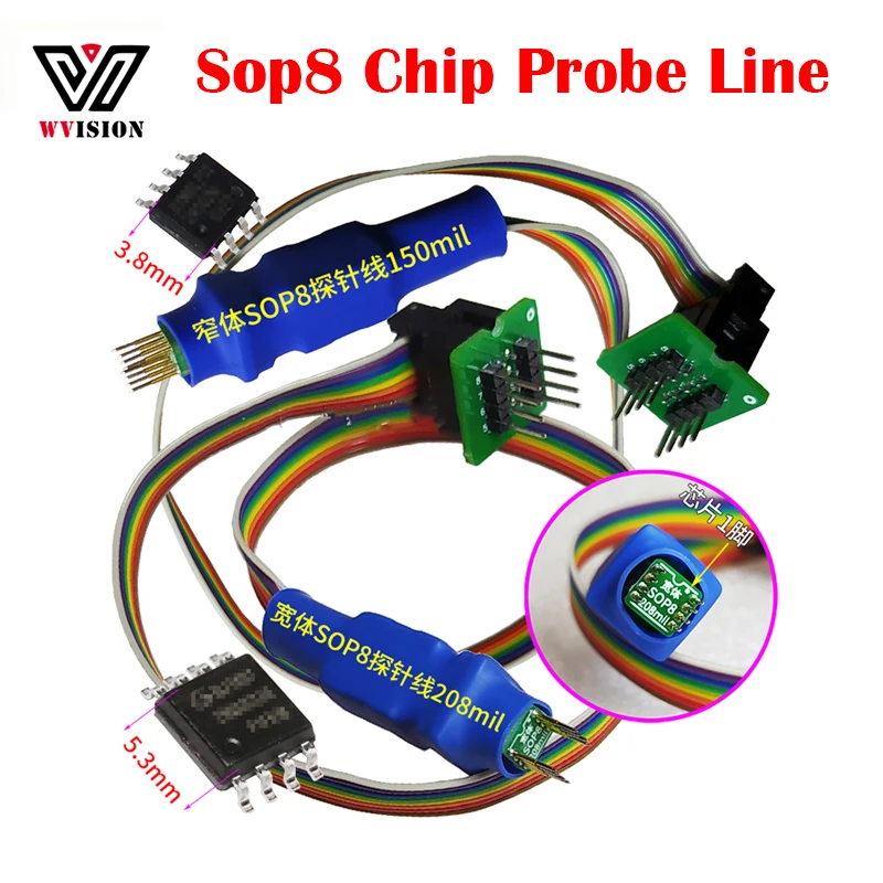 Sop8-Chip-Probe-Line-Burn-Write-Read-Thimble-Hard-Disk-ROM-Air ...