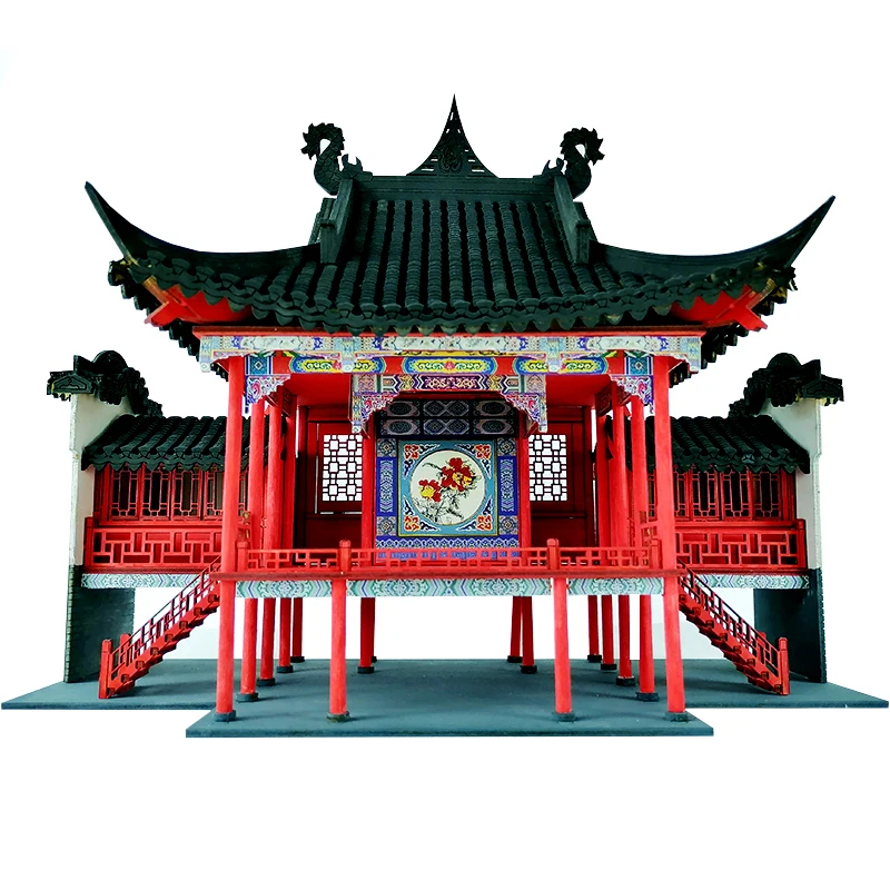 1-50-Miniature-House-Building-Model-Chinese-Architecture-Model-Material ...