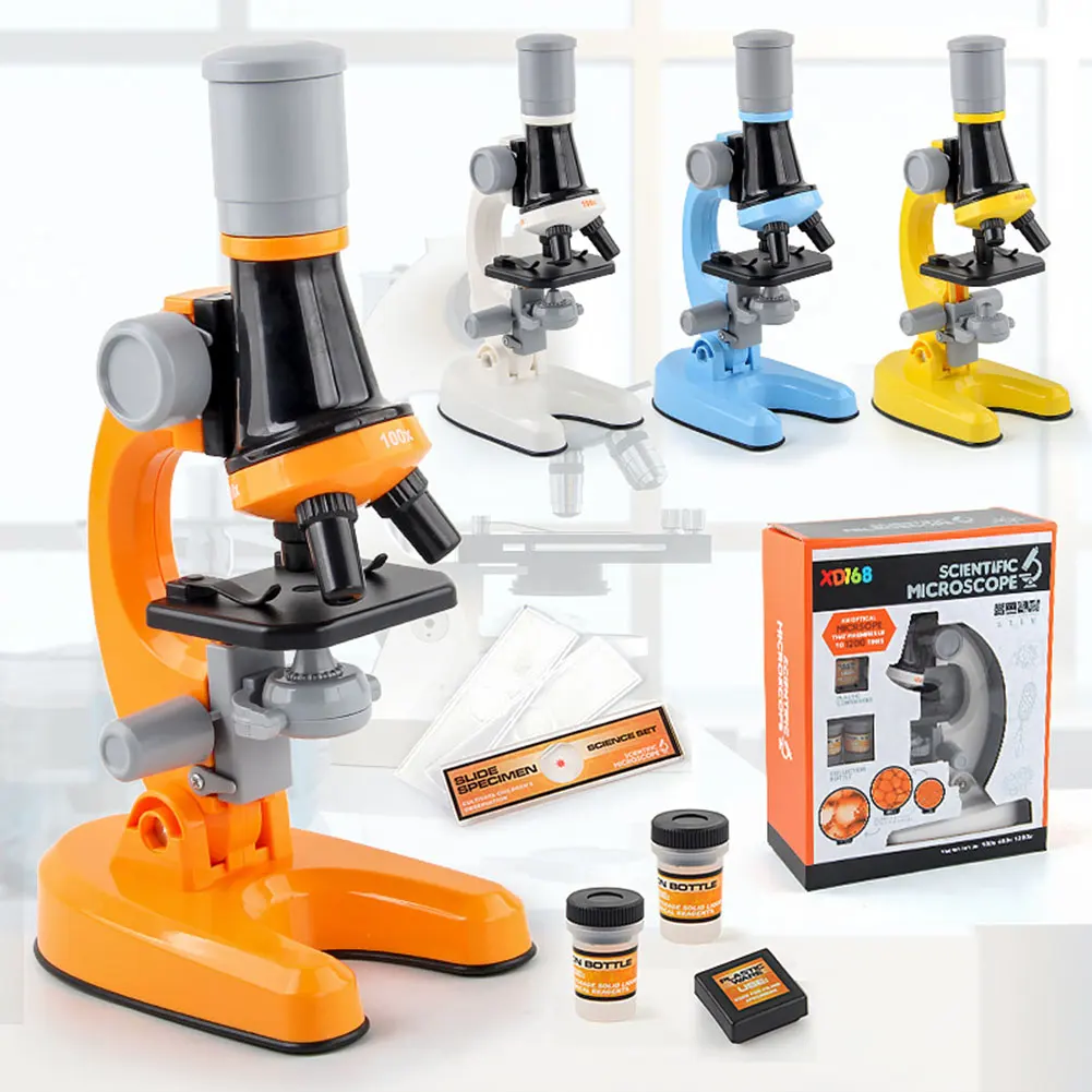 1200X-Zoom-Children-Microscope-Biology-Lab-LED-School-Science ...